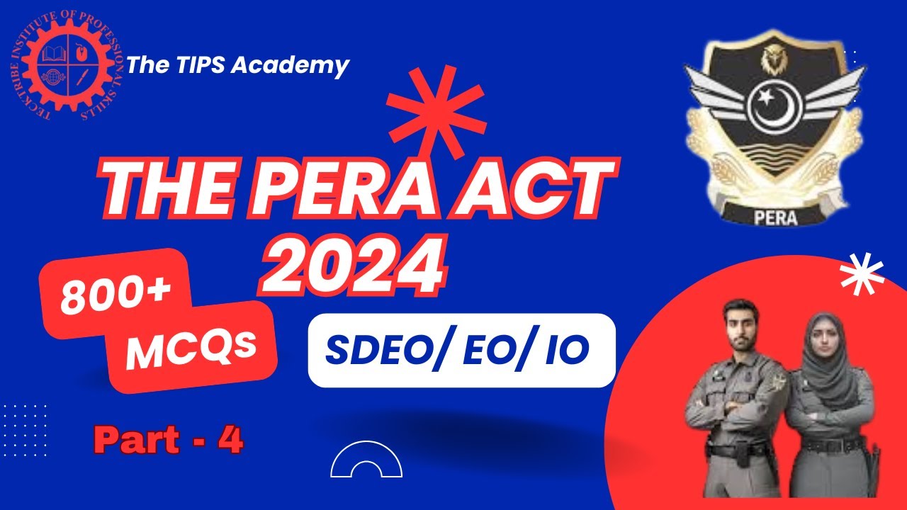 PERA Act MCQs - Part 4 | Complete Preparation for PPSC SDEO ...