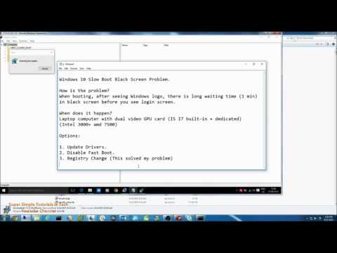 Solve Slow Boot Problem Black Screen Windows 10 multiple GPU video Card ...