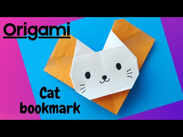 Easy Origami Cat Bookmark Fun And Easy DIY Origami Cat And Dog