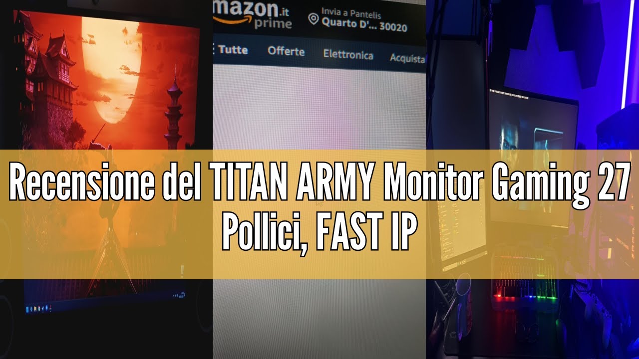 Recensione del TITAN ARMY Monitor Gaming 27 Pollici, FAST IPS 180Hz, 2K ...
