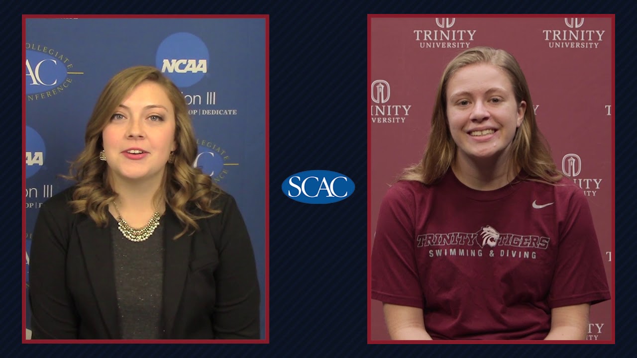 Christine Peterson, Trinity University, Women's Diver of the Week (Week ...