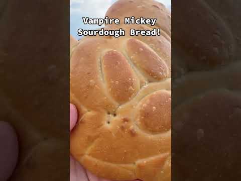 Vampire Mickey Sourdough Bread for Halloween at DCA - YouTube