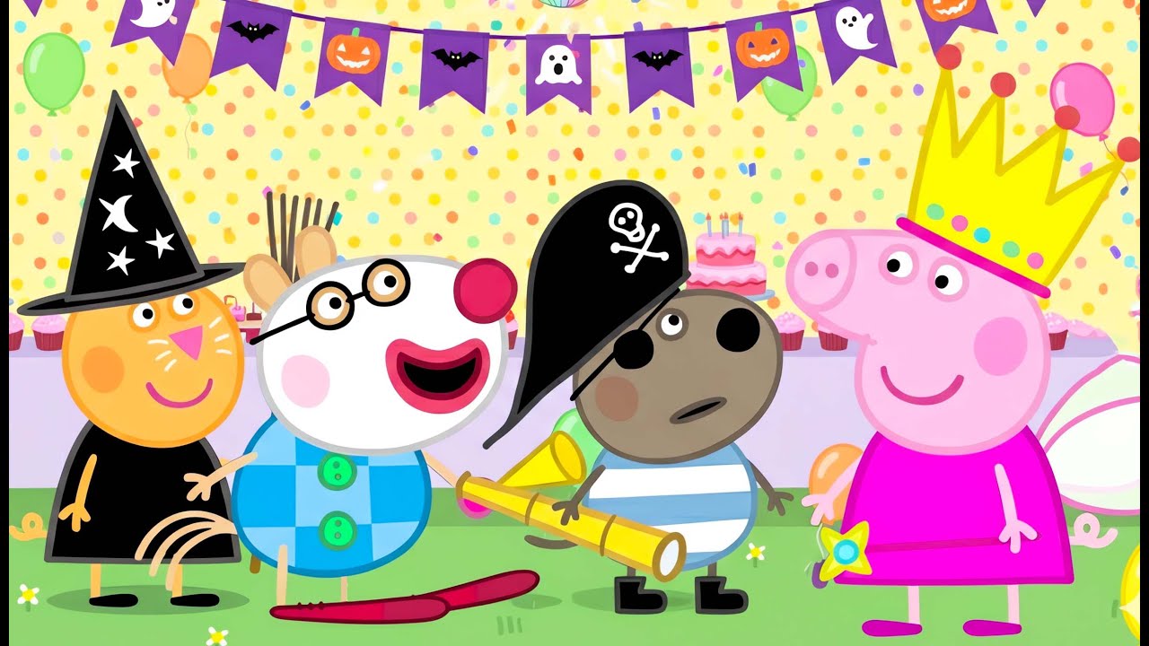 Peppa Pig - Fancy Dress Party - Episode 38 - Super Toons TV Cartoons ...