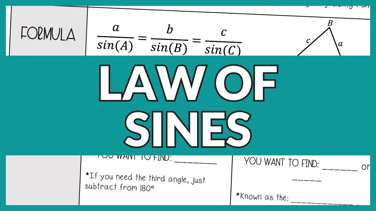 Law of Sines Lesson for High School Geometry - YouTube