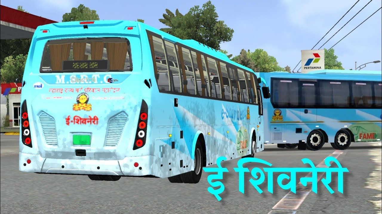 E Shivneri Bus Mod For Bussid | Pune To Dadar Electric Shivneri Msrtc ...
