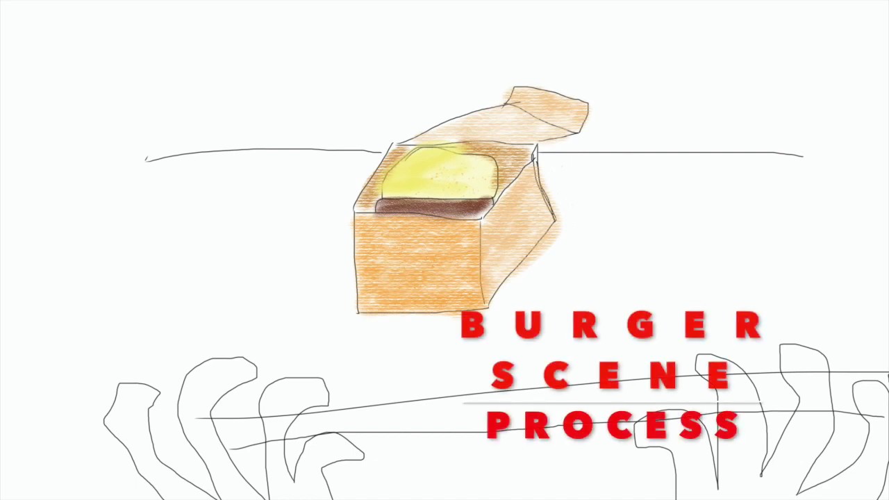 Burger scene process - YouTube
