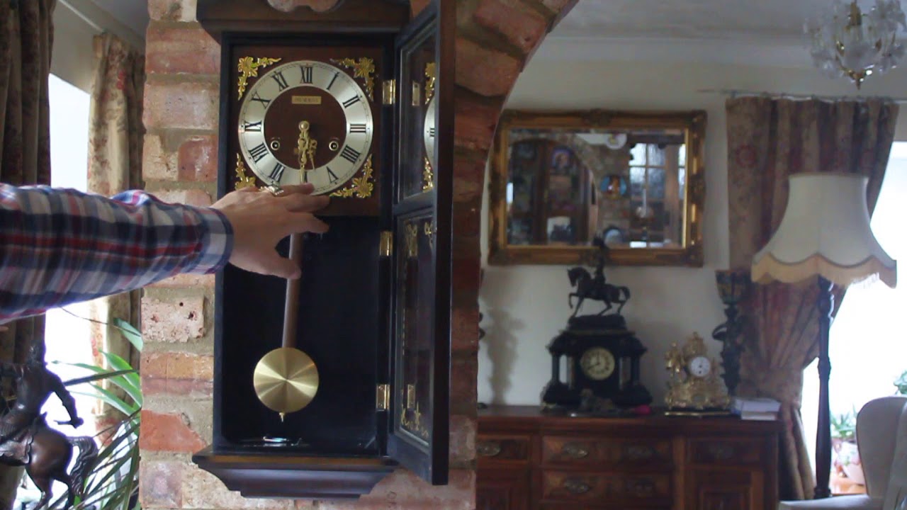 Vintage 'President' 31-Day Striking Wall Clock - YouTube