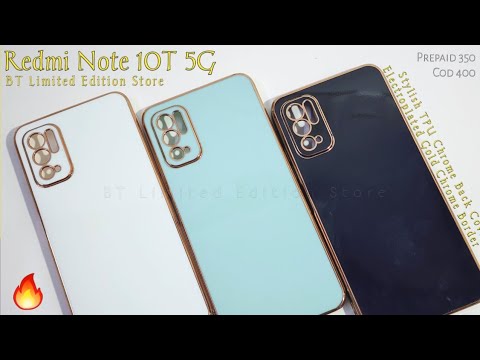 Redmi Note 10T 5G TPU Chrome Back Cover || Redmi Note 10T Best Back ...