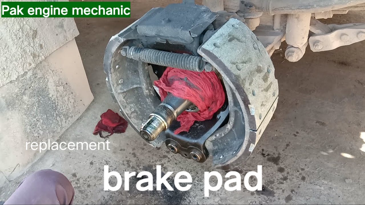 How to replace hino bus front wheel break shoe,brake pads,lining ...
