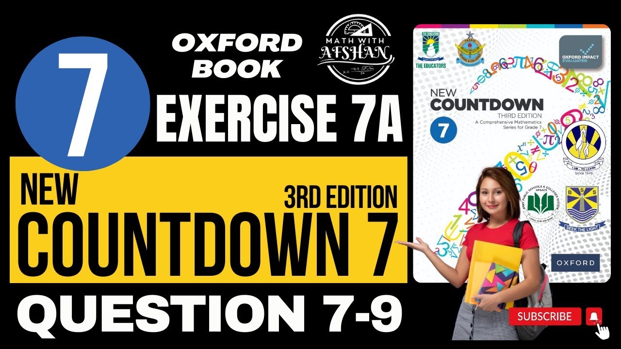 Countdown 7 Exercise 7A Question 7-9 | New countdown third edition ...
