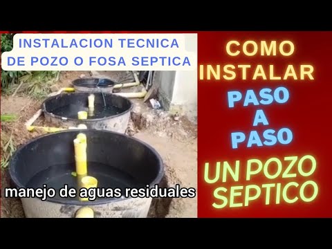 Como instalar un pozo séptico plastico, Técnicamente - YouTube