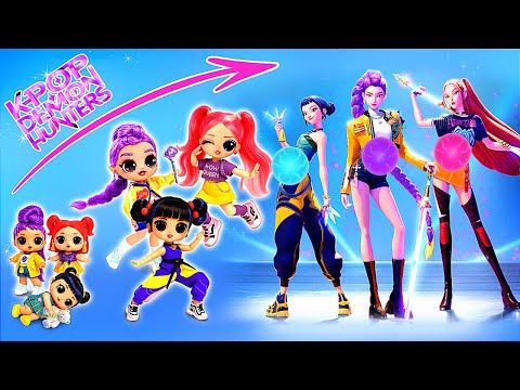 Altın K-Pop İblis Avcısı Kardeşler Büyüyor! LOL OMG Kendin Yap