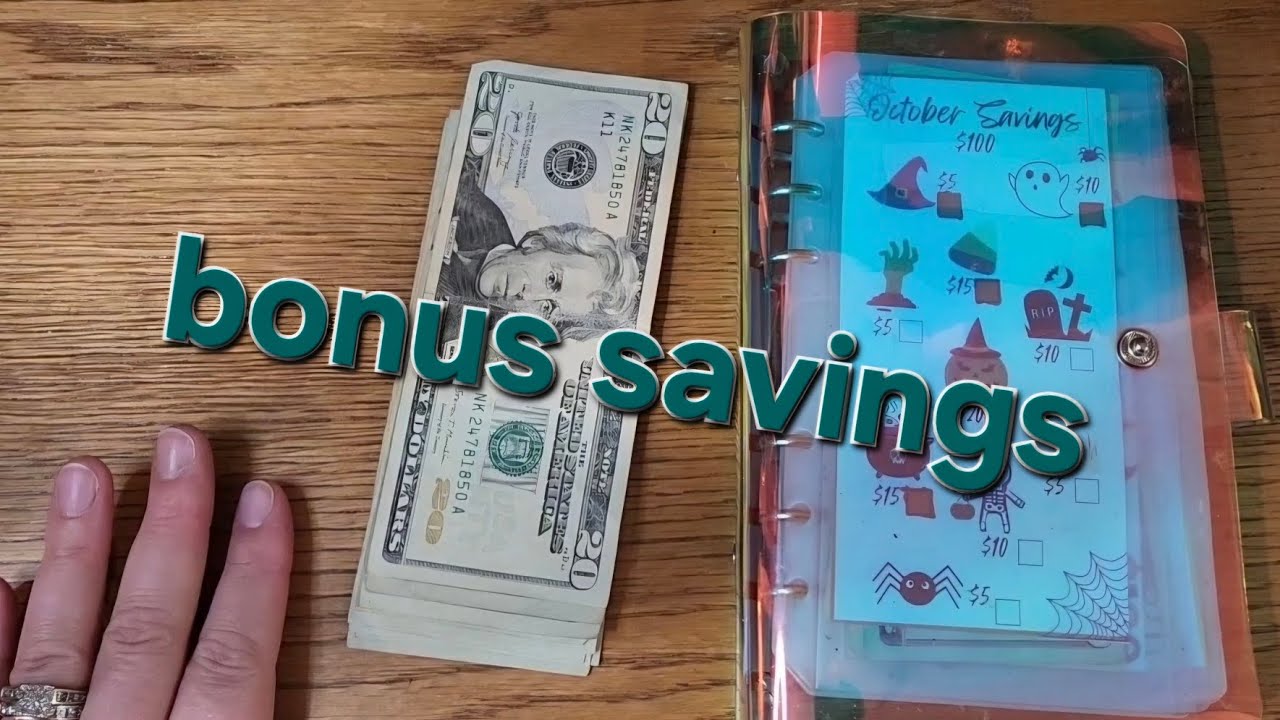 Bonus Savings | Save with Me | #savingschallenges | Saving Sunday - YouTube