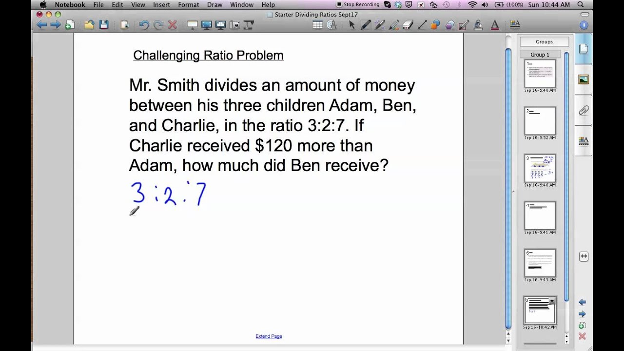 Challenging Ratio Problem - YouTube