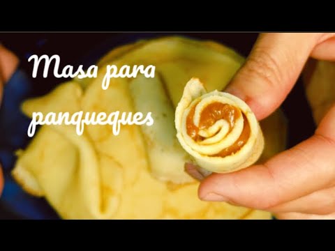 Como hacer masa para panqueques,canelones y crepes fácil y rápida - YouTube