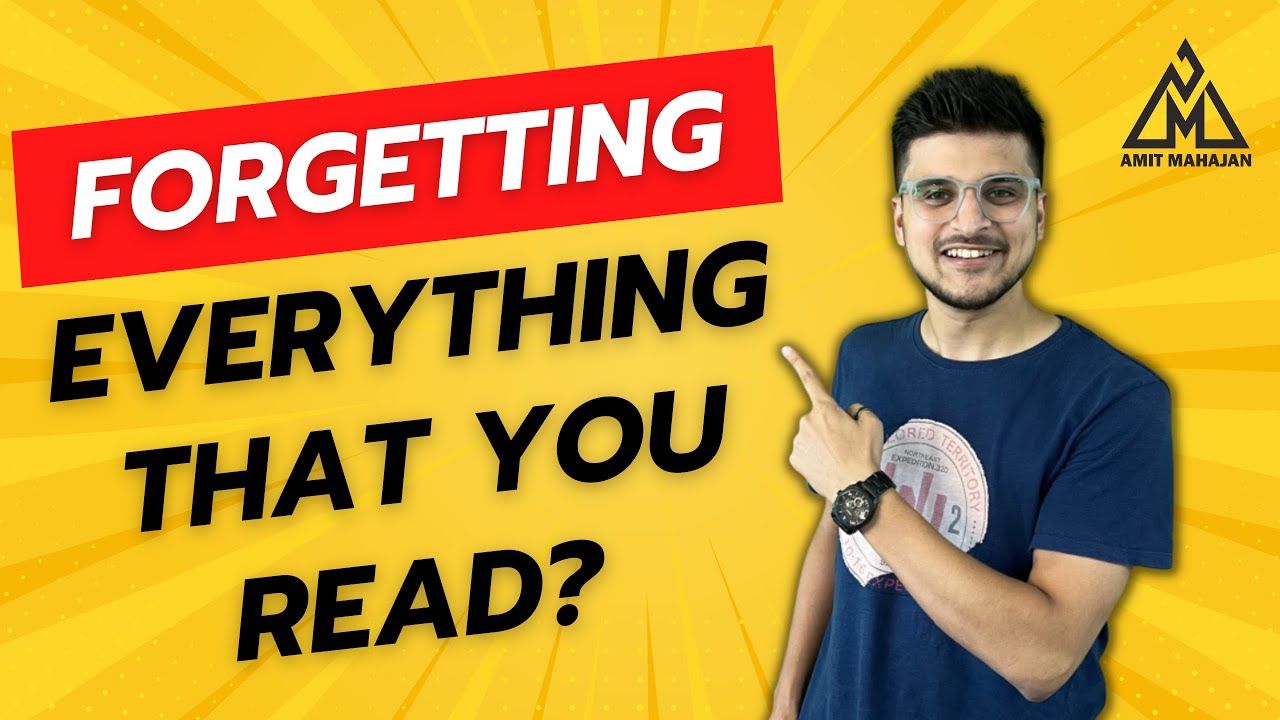 Forgetting everything that you read?? Watch this! - CA Amit Mahajan ...