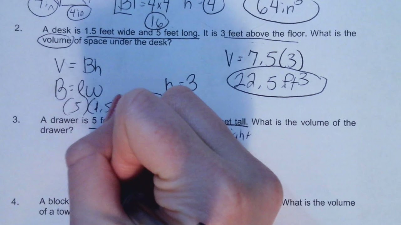 Volume of Rectangular Prism Word Problems - YouTube