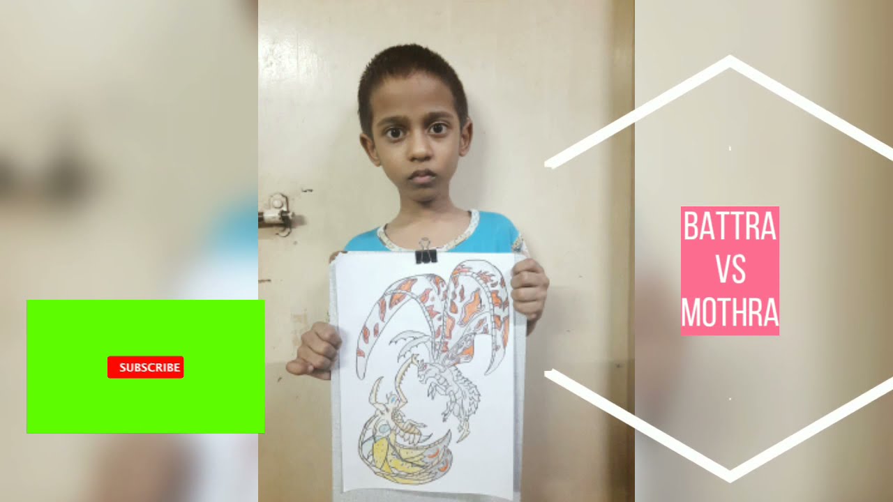 BATTRA VS MOTHRA/how to draw battra vs mothra/How to draw Mothra from ...