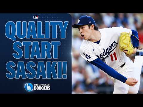 Roki Sasaki throws a QUALITY START for the Dodgers against the Rockies! 🔥😮‍💨 (Six STRONG innings!)