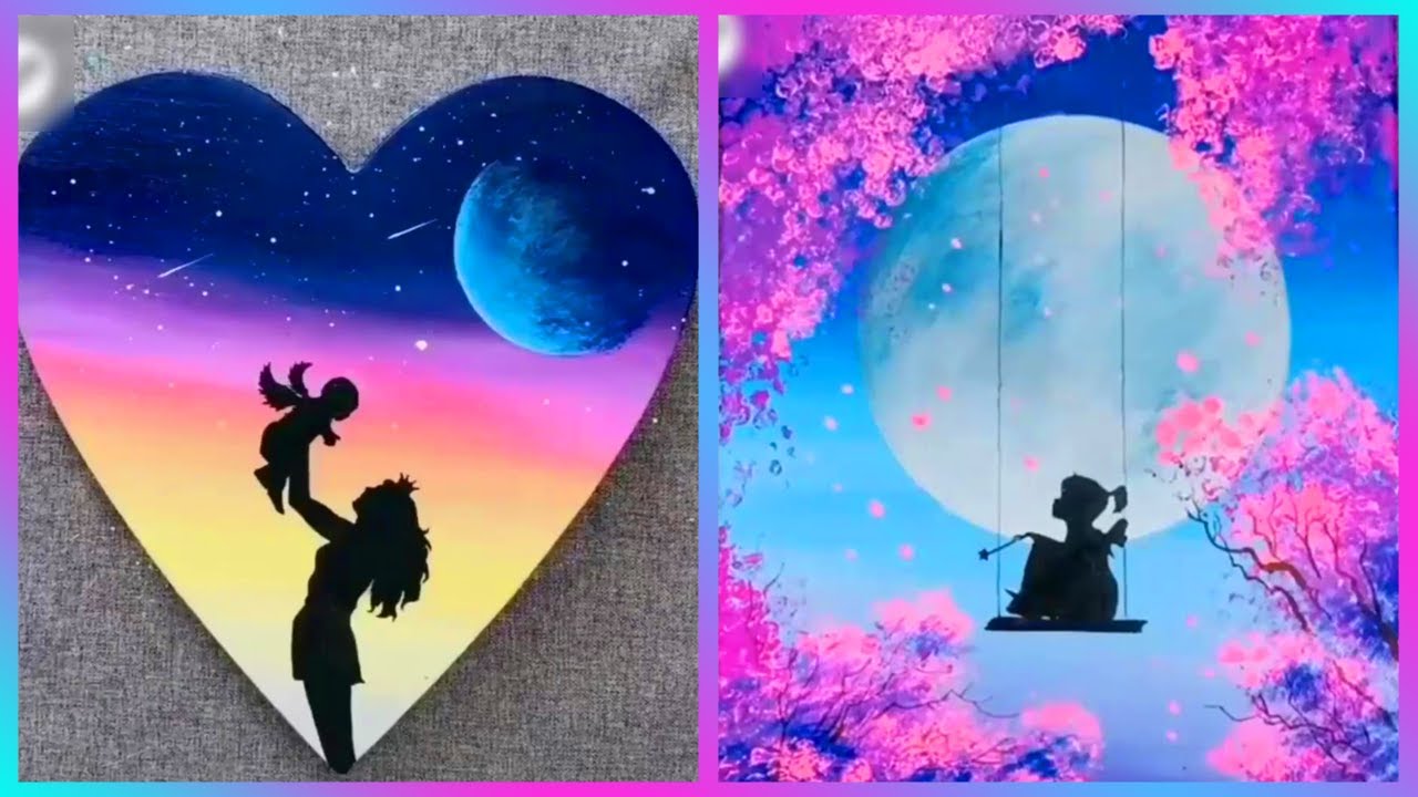 Amazing Human Nature Painting Ideas On Different Materials - YouTube