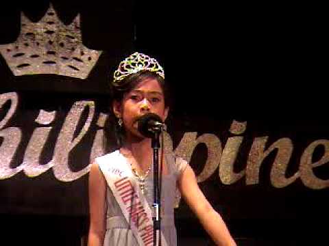 Little Miss Philippines 2009 - Elle Delizo - I Have Nothing - YouTube