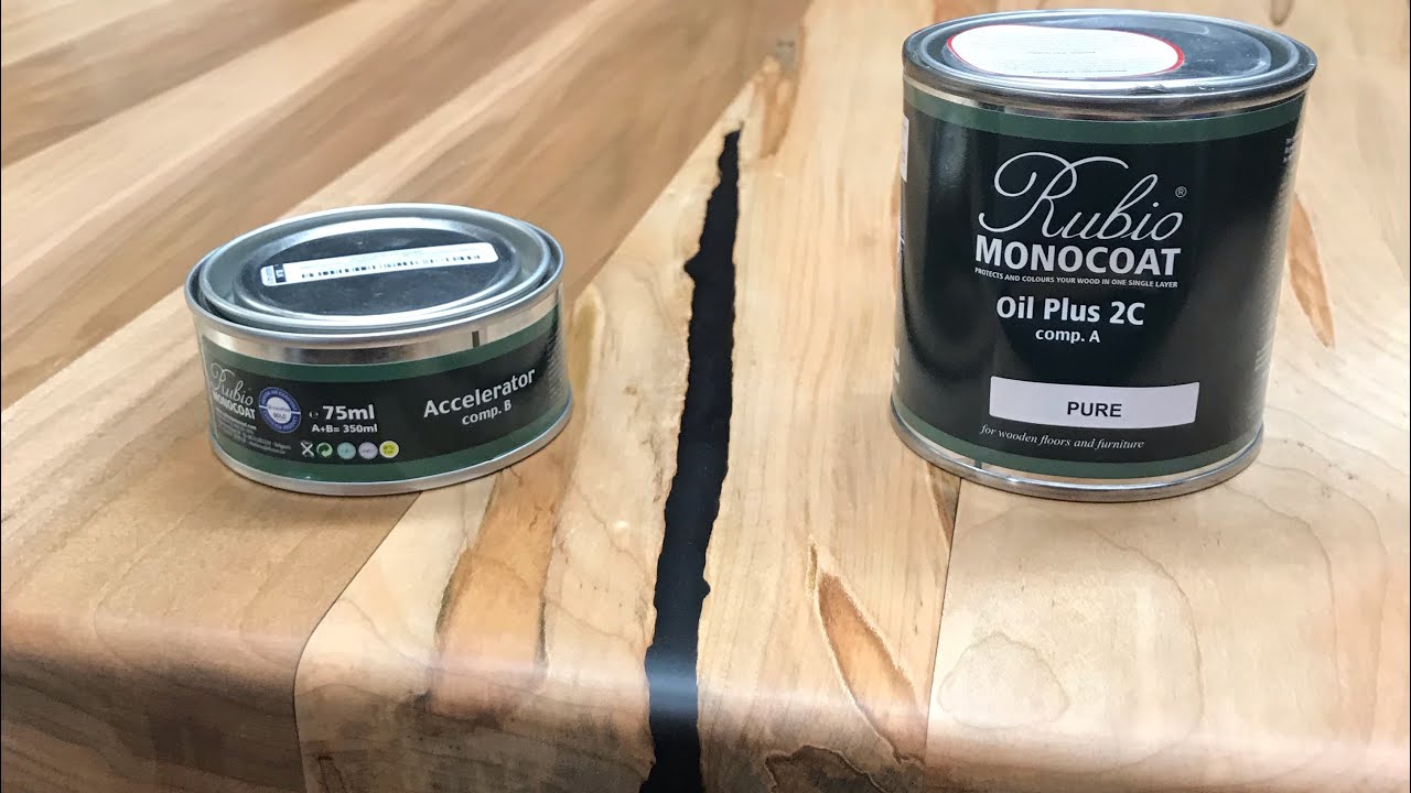 Rubio monocoat maple table top. #rubiomonocoat #woodworking - YouTube