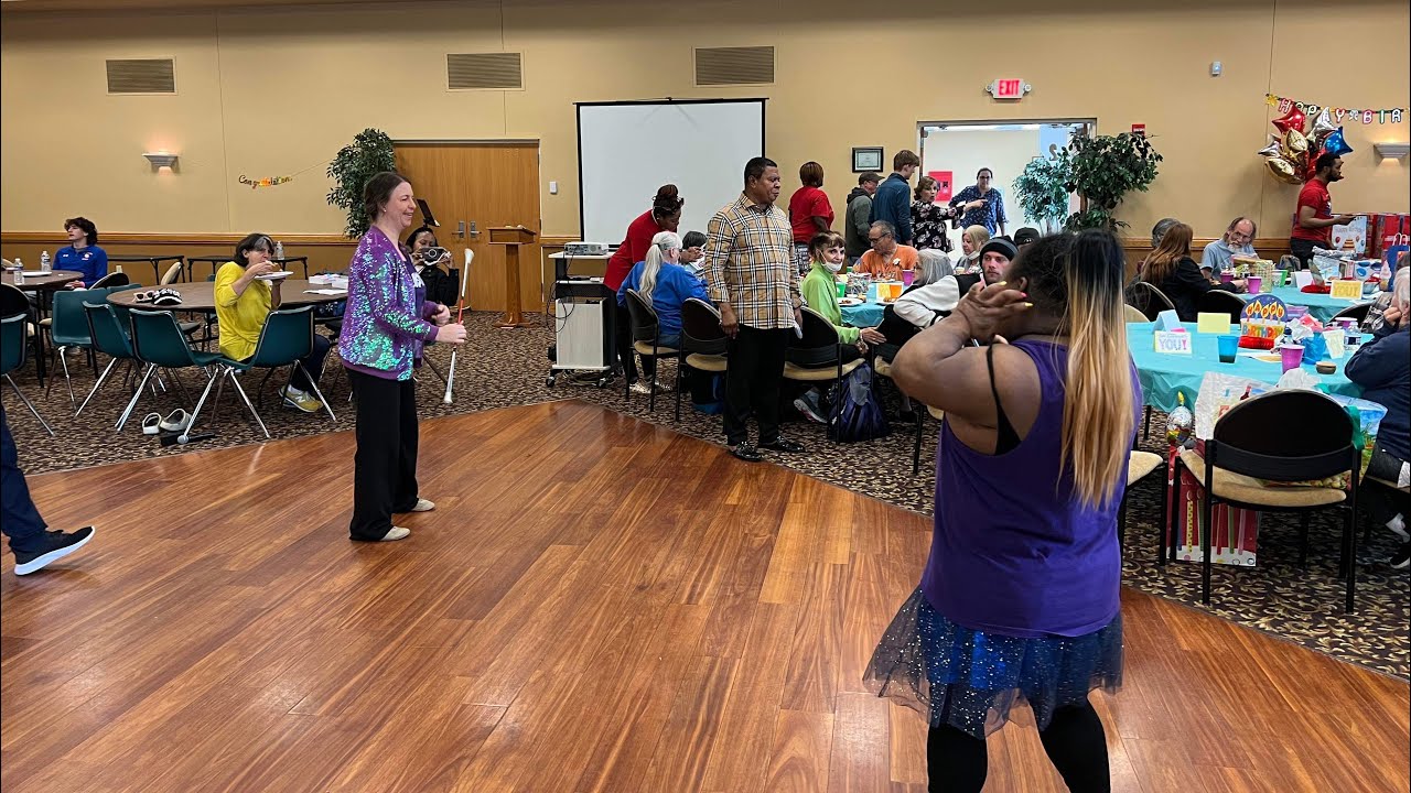 Happy helpers birthday party baton twirling queens @bshoc - YouTube