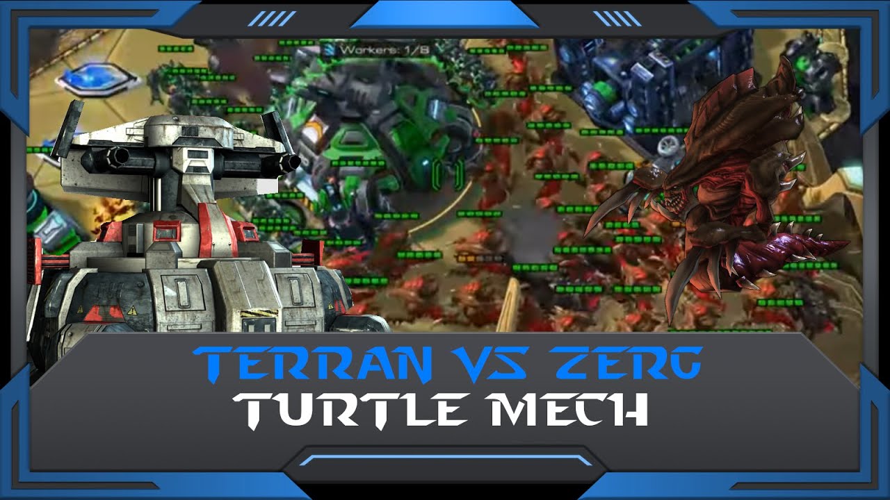 StarCraft 2 (RuFF Highlight): Turtle Mech - YouTube