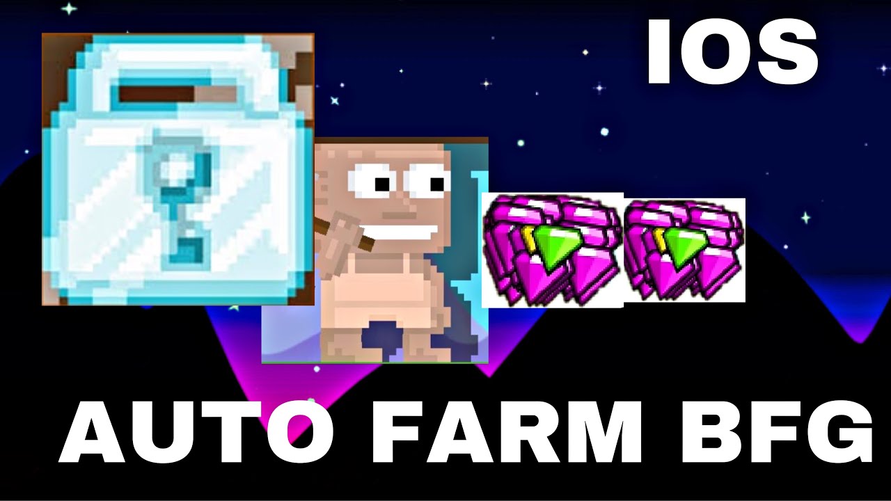 How to auto farm bfg (ios) | growtopia - YouTube