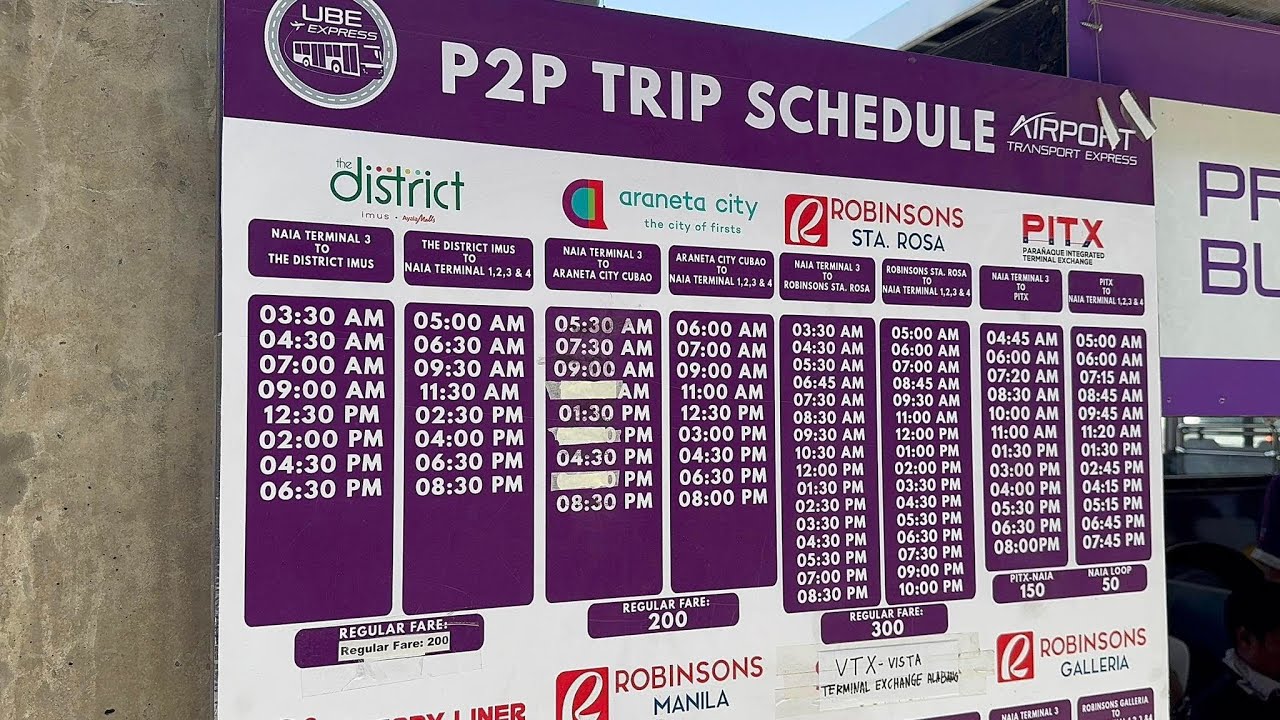 How to Ride the P2P Bus from NAIA Terminal 3 (Complete Guide!) - YouTube