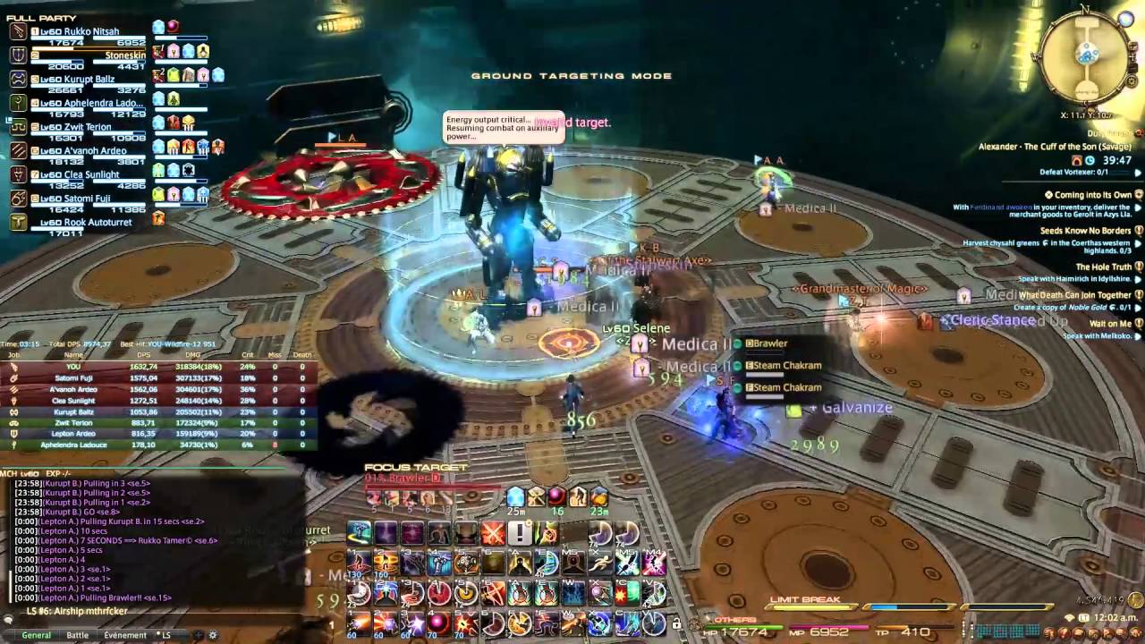 [FFXIV] Turbo Truite Alexander Midas A6 Savage MCH POV - YouTube