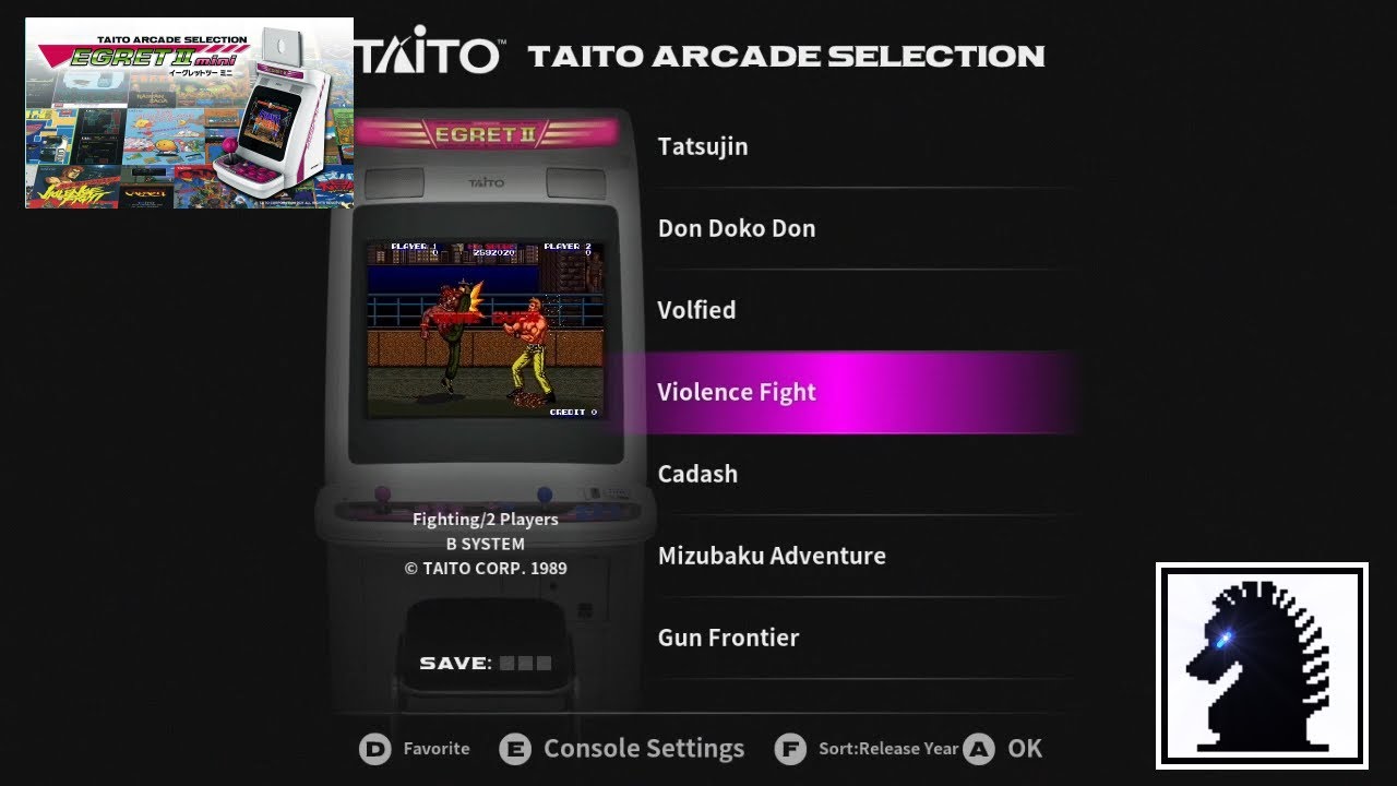 Taito EGRET II Mini - #25: Violence Fight (1989) - YouTube