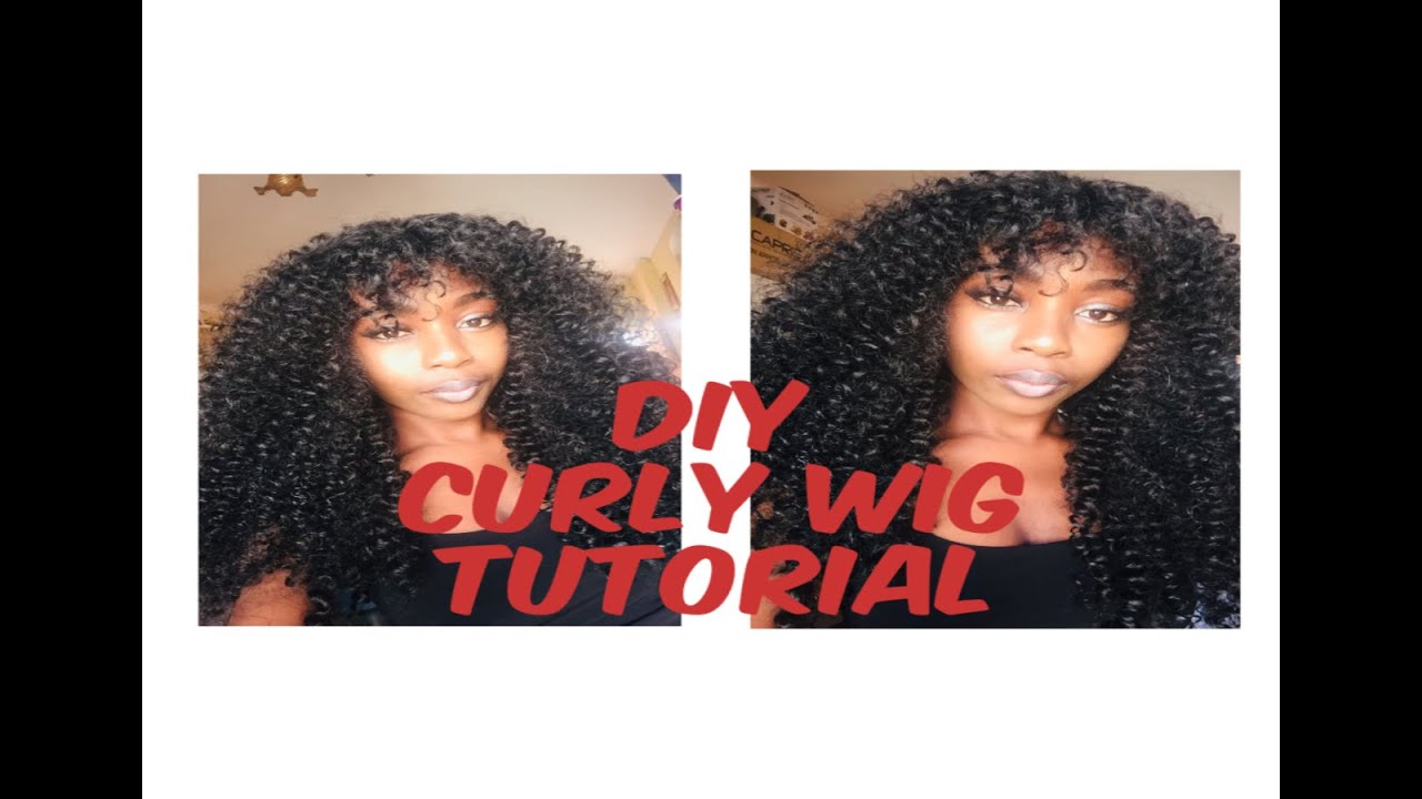 DIY Curly Wig Tutorial |Namibian YouTuber - YouTube