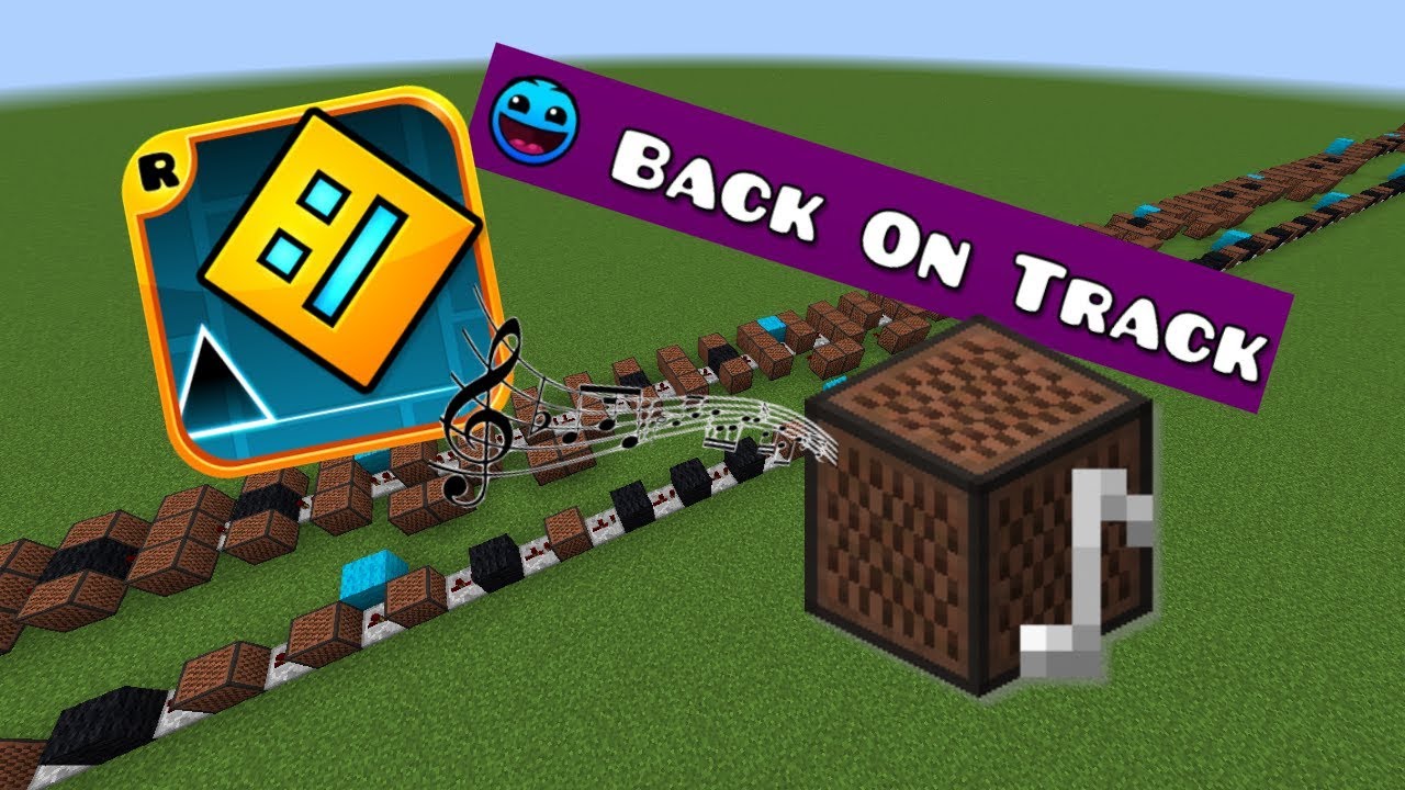 Minecraft: Geometry Dash - Back on Track with Note Blocks - YouTube