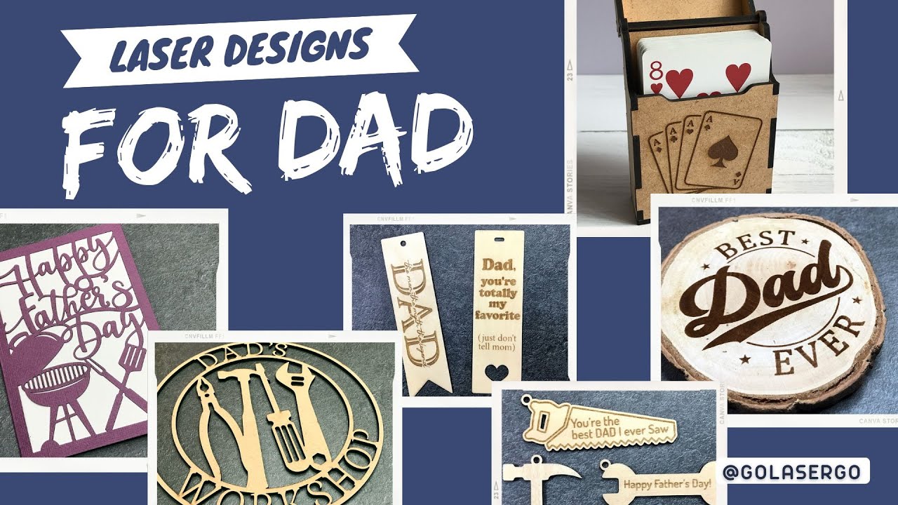 6 Laser Cutting Designs for Dad - YouTube