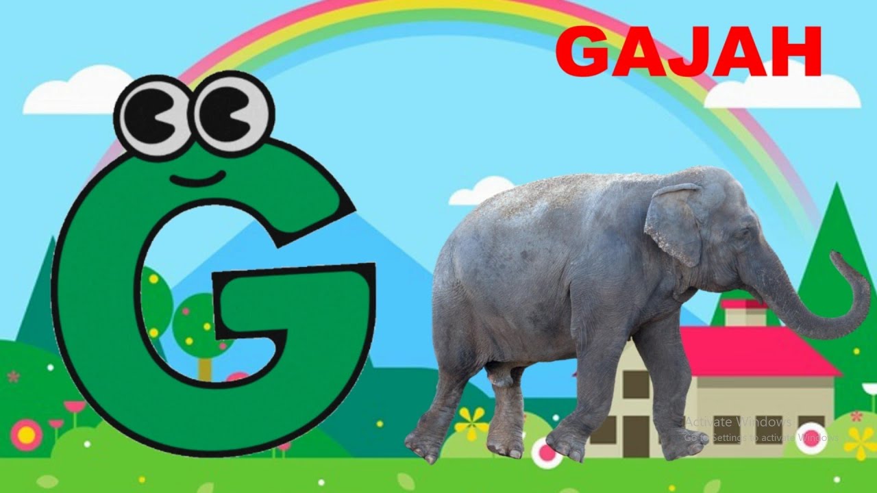 ABC HURUF ALPHABET | NAMA BUAH - BUAHAN | A For Apple | ABC Alphabets ...