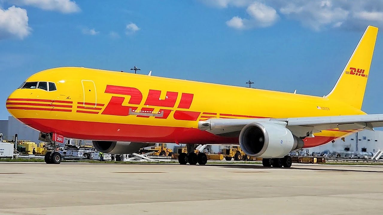 DHL Boeing 767-300 Converted Freighter [N391CM] Departing the North ...