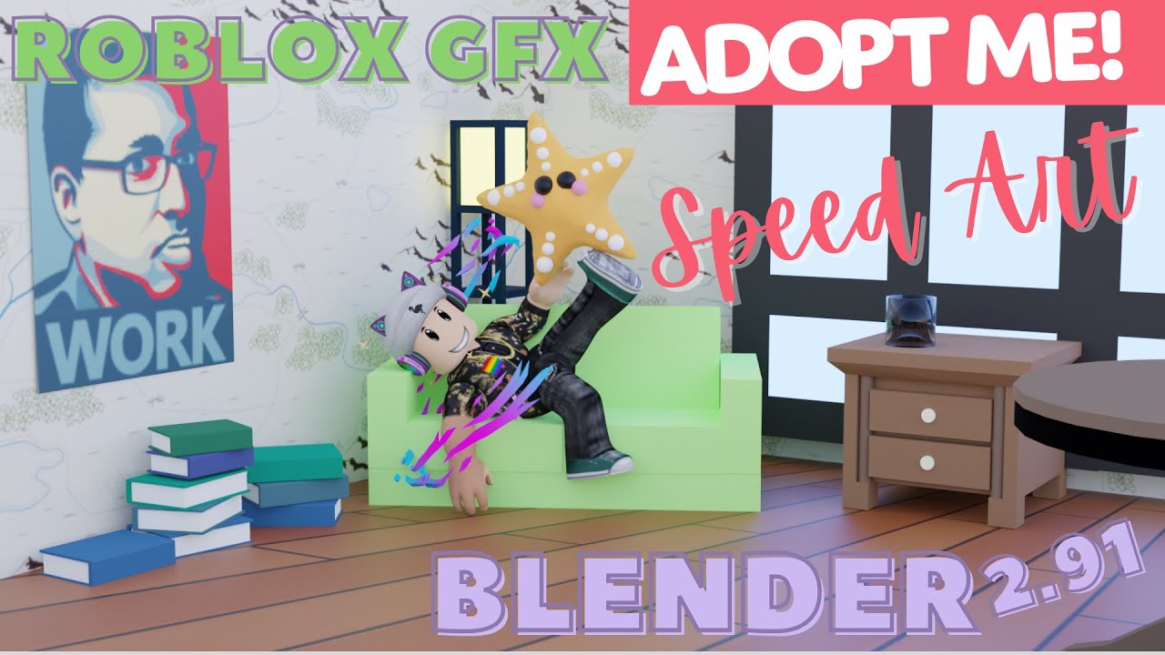 Adopt Me GFX Speed Build | Adopt Me room built in Blender | GFX Speed ...
