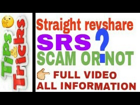 SRS (straightrevshare)- Scam or not with proof full video - YouTube