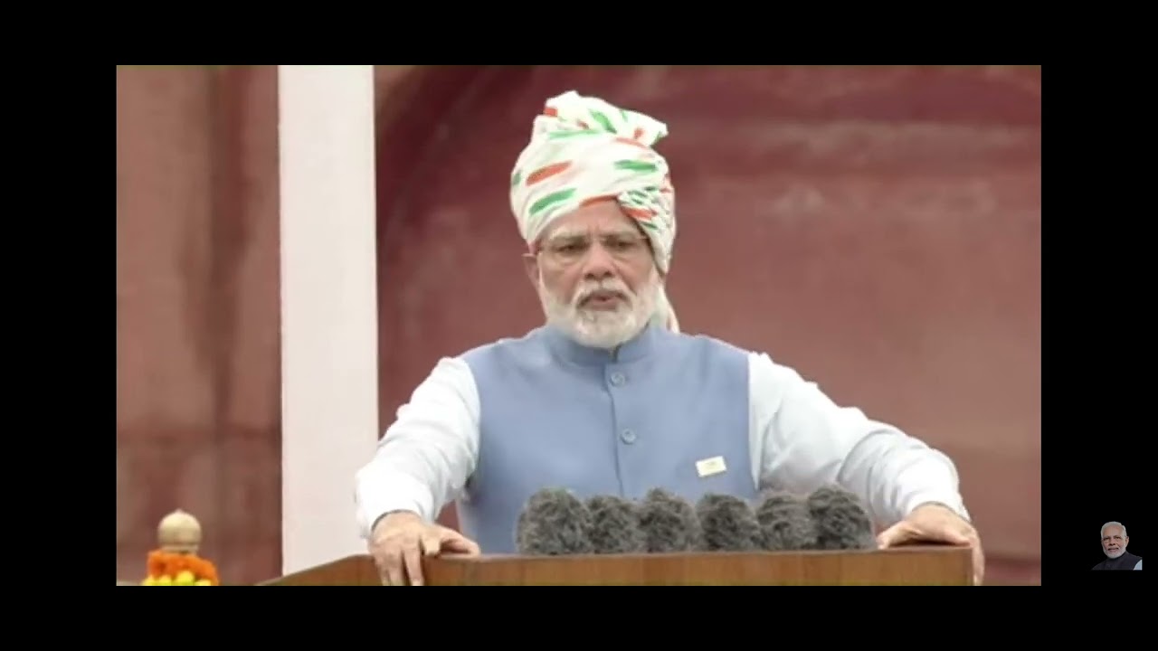 Modiji's speech @ 75th Independence day - YouTube