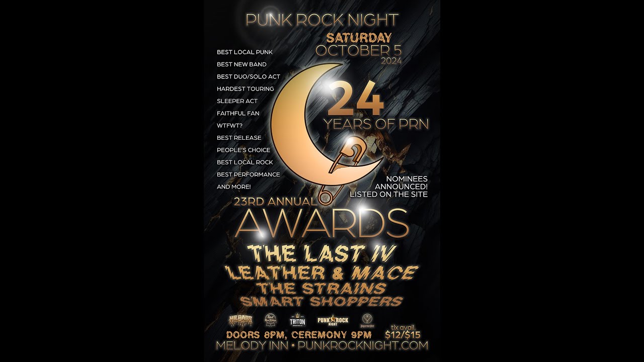 2024 Punk Rock Night Music Awards WINNERS! - YouTube