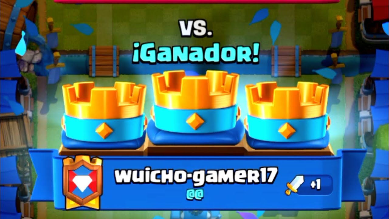 Tres coronas. Pelea épica en Clash Royale - YouTube