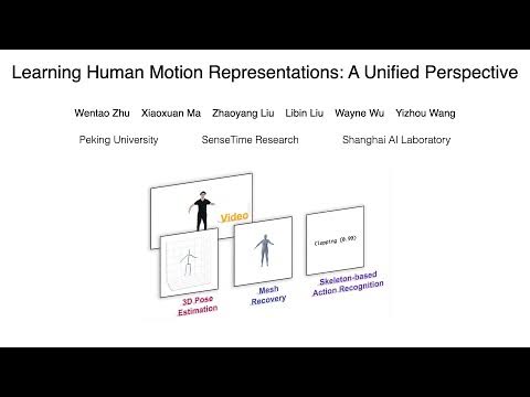 Learning Human Motion Representations: A Unified Perspective - YouTube