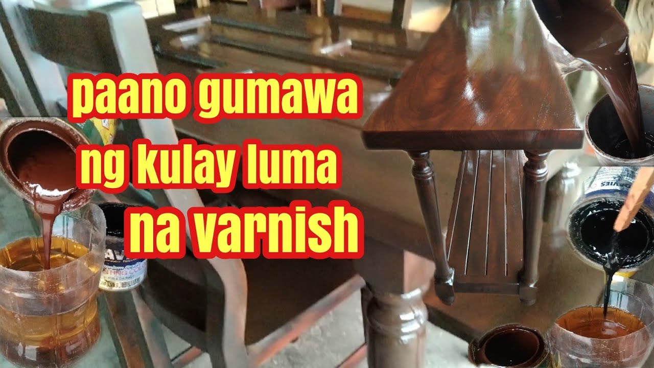 Paano gumawa ng varnish na kulay luma na tingnan (how to mix varnish ...
