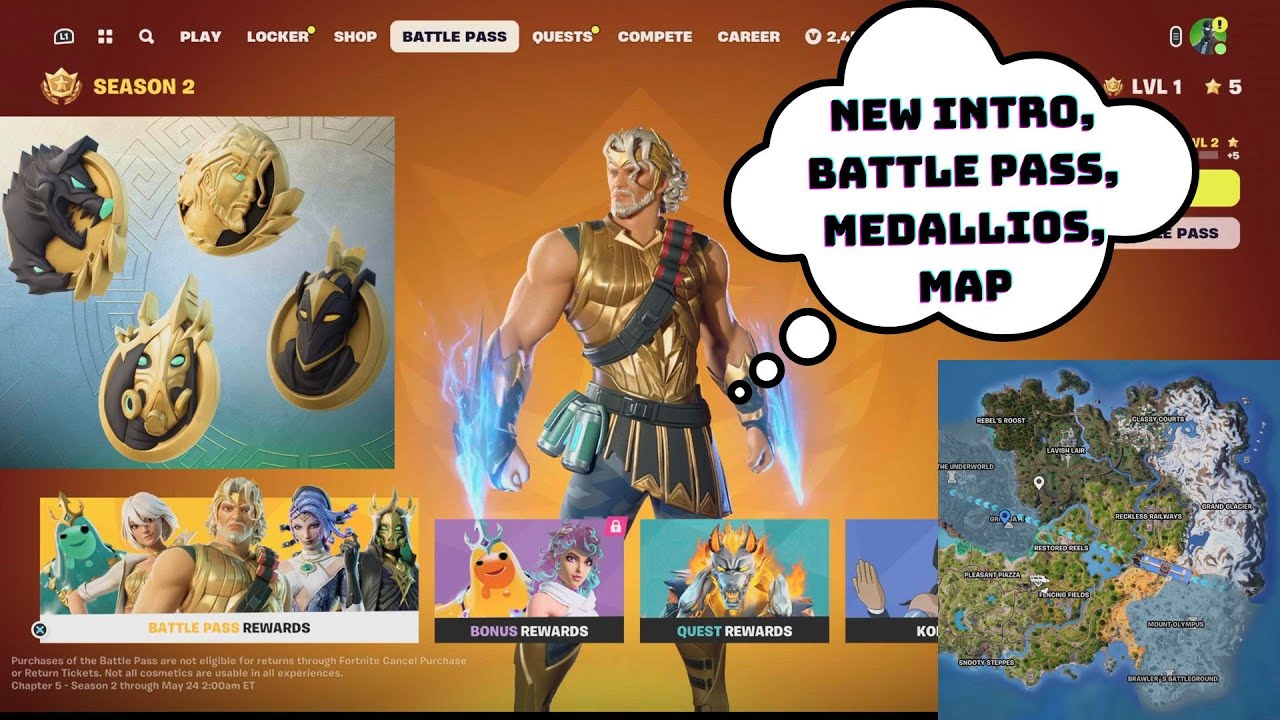 Fortnite Chapter 5 Season 2, Intro, Battle Pass & Map Revealed - YouTube