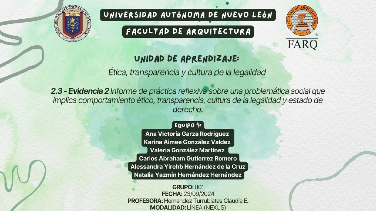 2.3 - Evidencia 2 Informe de práctica reflexiva sobre una problemática social en la ética - YouTube