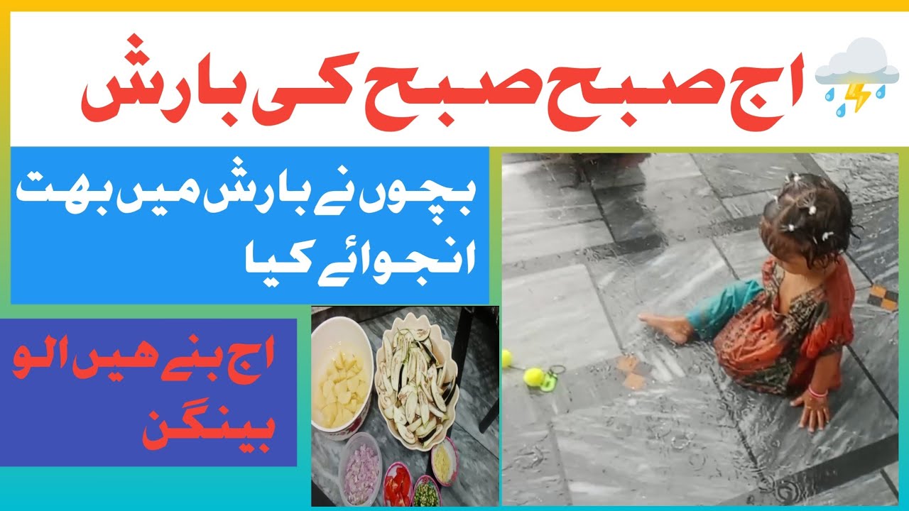 coking#AJ Howe boht barish #aur humne banaya khane Mein aalu baingan# ...