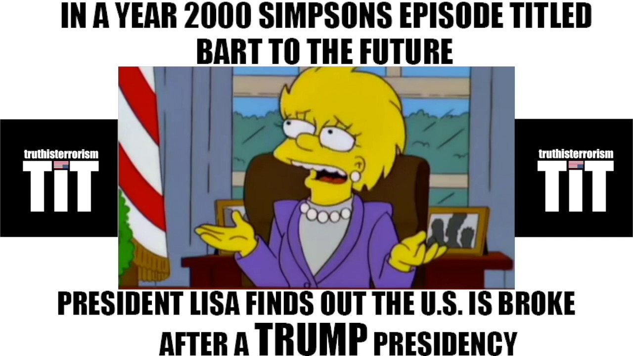 Bart to the Future Trump in Simpsons - YouTube