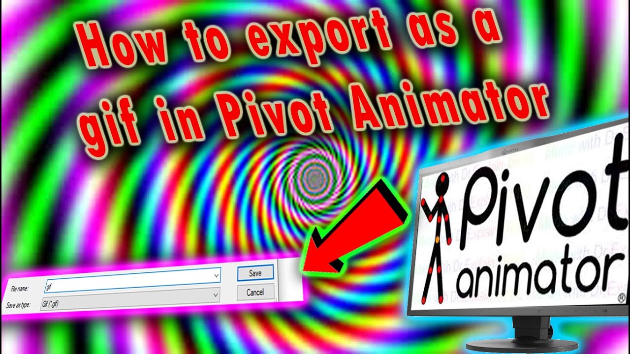 How to Export as a GIF in Pivot Animator - YouTube