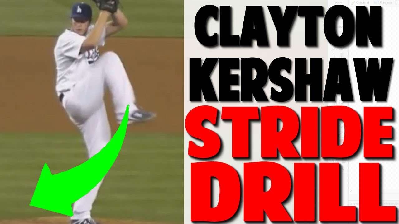 Clayton Kershaw | Stride Drill (Pro Speed Baseball) - YouTube